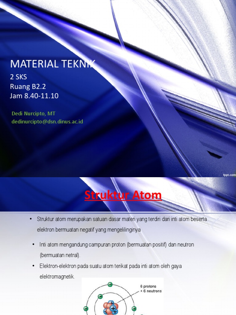 Material Teknik (Atom) | PDF