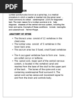 Lumbar Puncture Procedure Note | PDF | Cerebrospinal Fluid | Diseases ...