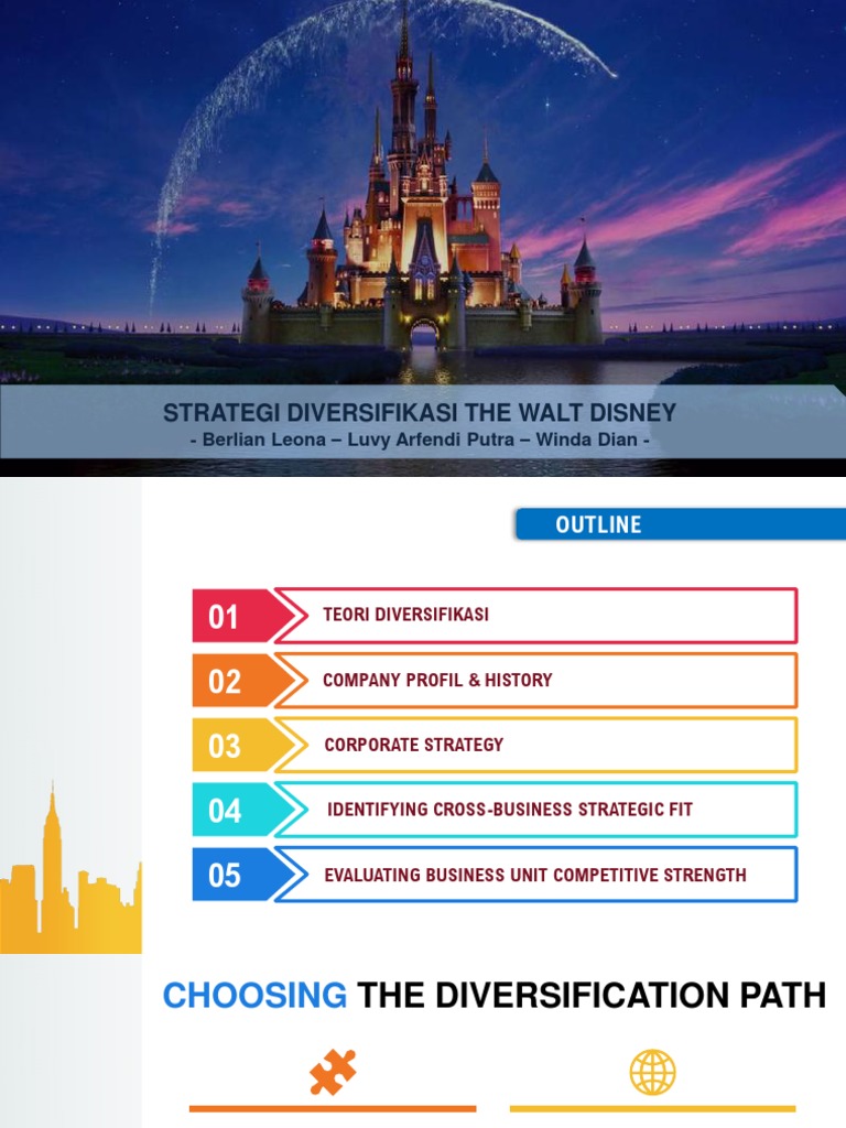 Strategic Management - Diversification The Walt Disney - Kel 7 PDF ...