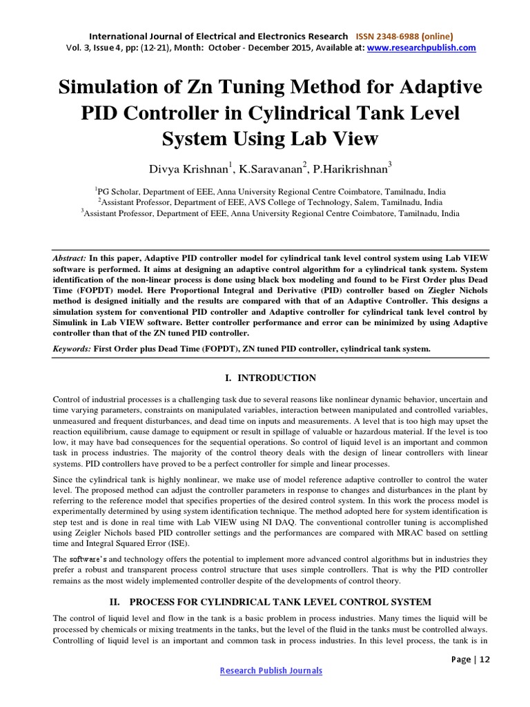 Simulation of ZN Tuning Method-2319 | PDF | Control Theory | Control System