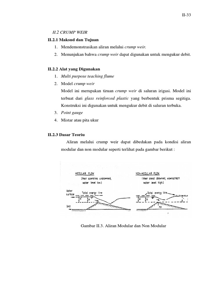 Crump Weir | PDF | Teknologi & Rekayasa