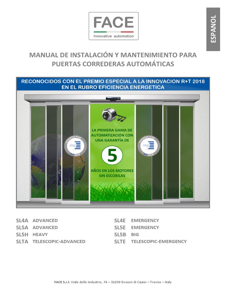 D102ES Manuale SL5 Face PDF | PDF | Tornillo | Electromagnetismo