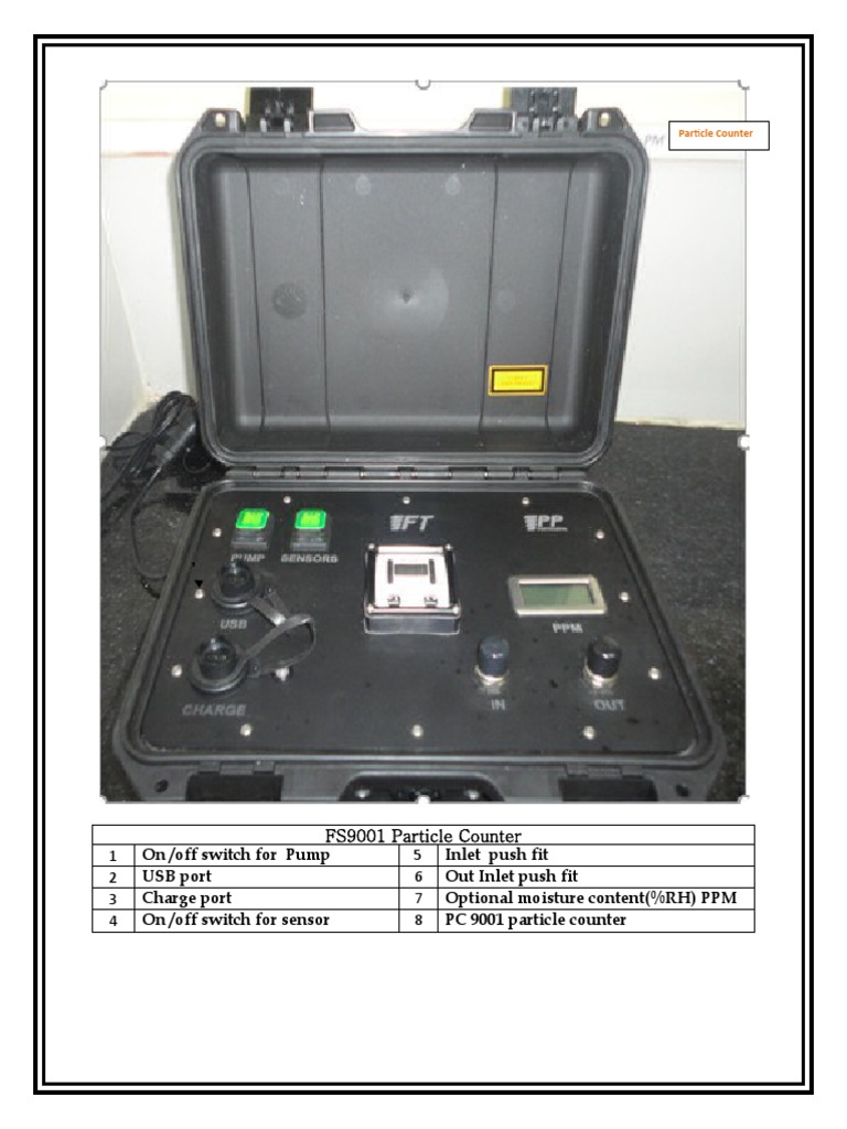 Particle Count Test Procedure Guide | PDF