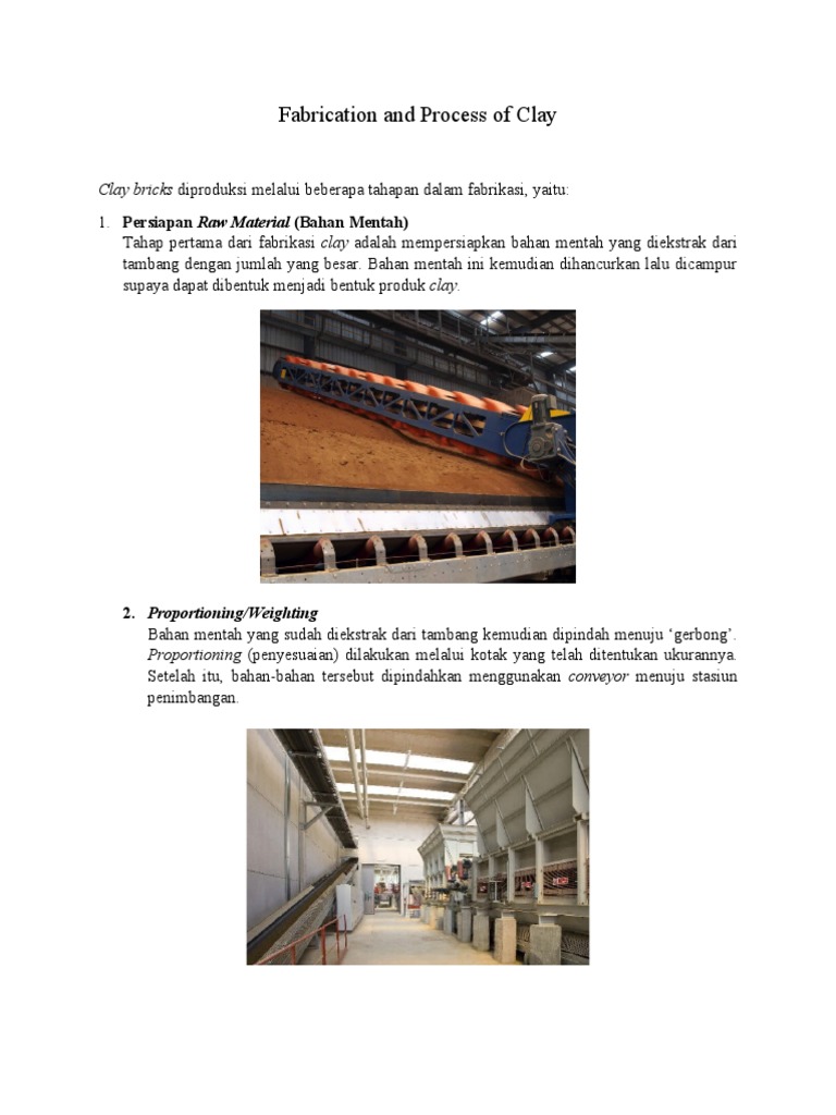 Fabrication of Clay | PDF