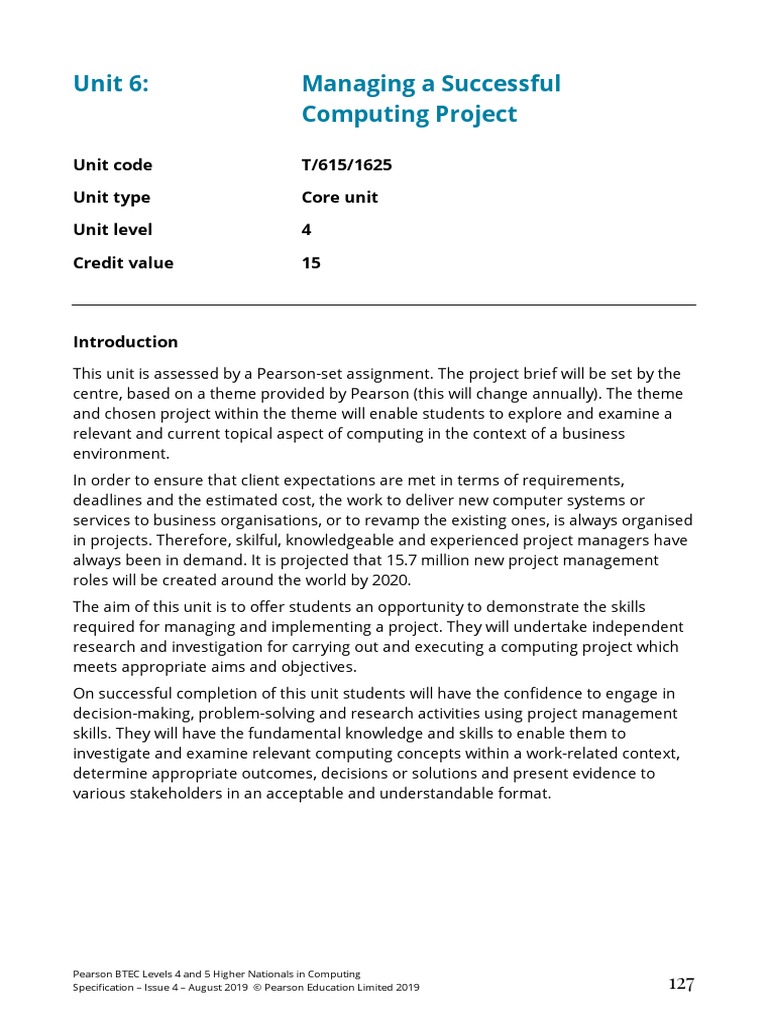 Managing A Successful Computing Project Pdf Project Management