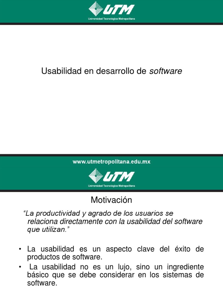 1.1. Principios de Usabilidad Conclusión PDF | PDF | Usabilidad | Pruebas de software
