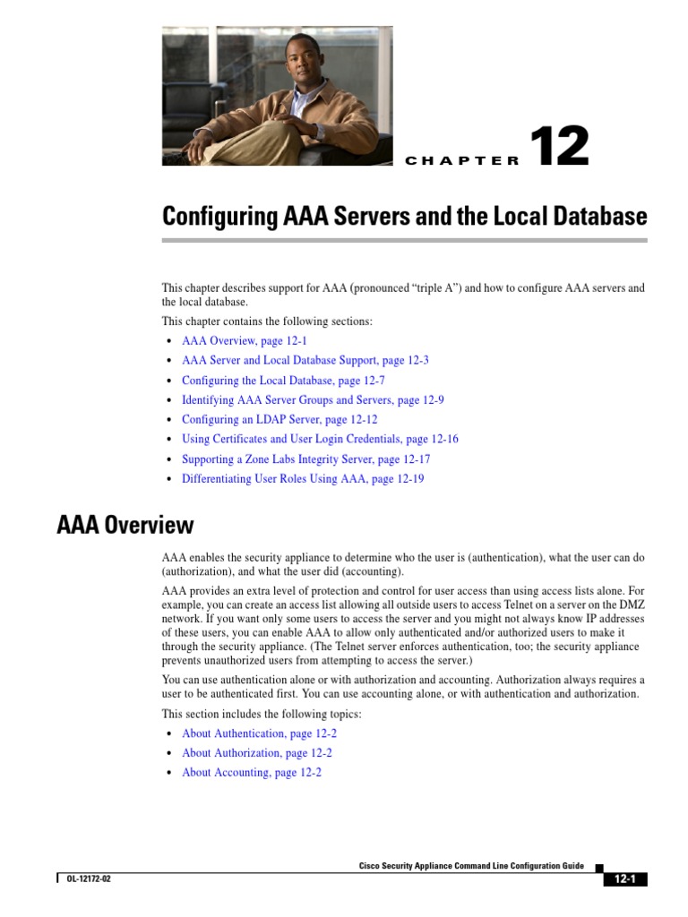 Configuring AAA Servers and The Local Database | PDF | Radius ...