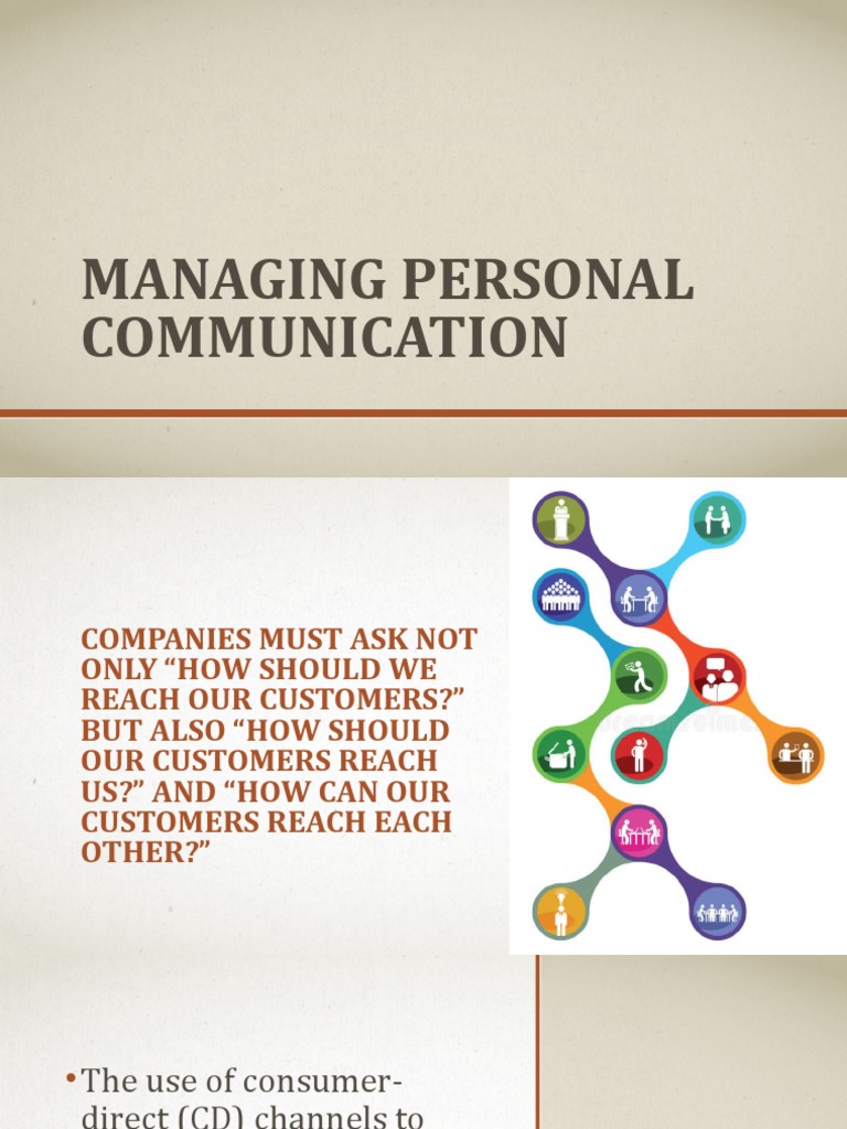 Managing Personal Communication | PDF
