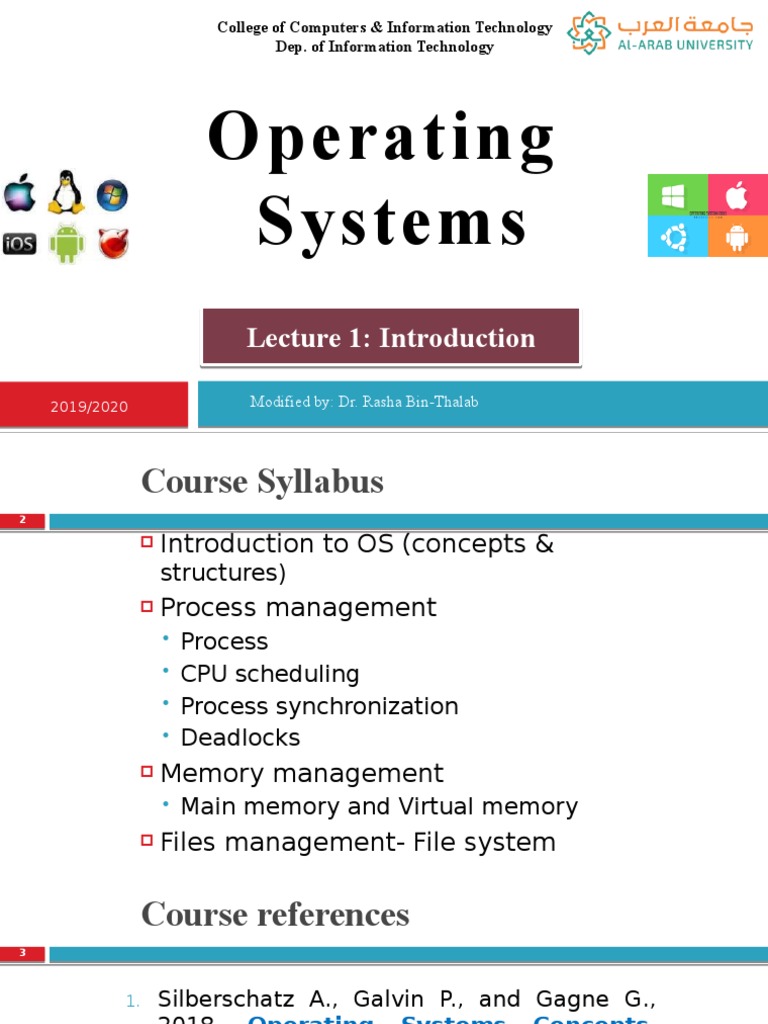 Operating Systems Lecture 1 Introduction Pdf Kernel Operating System Operating System