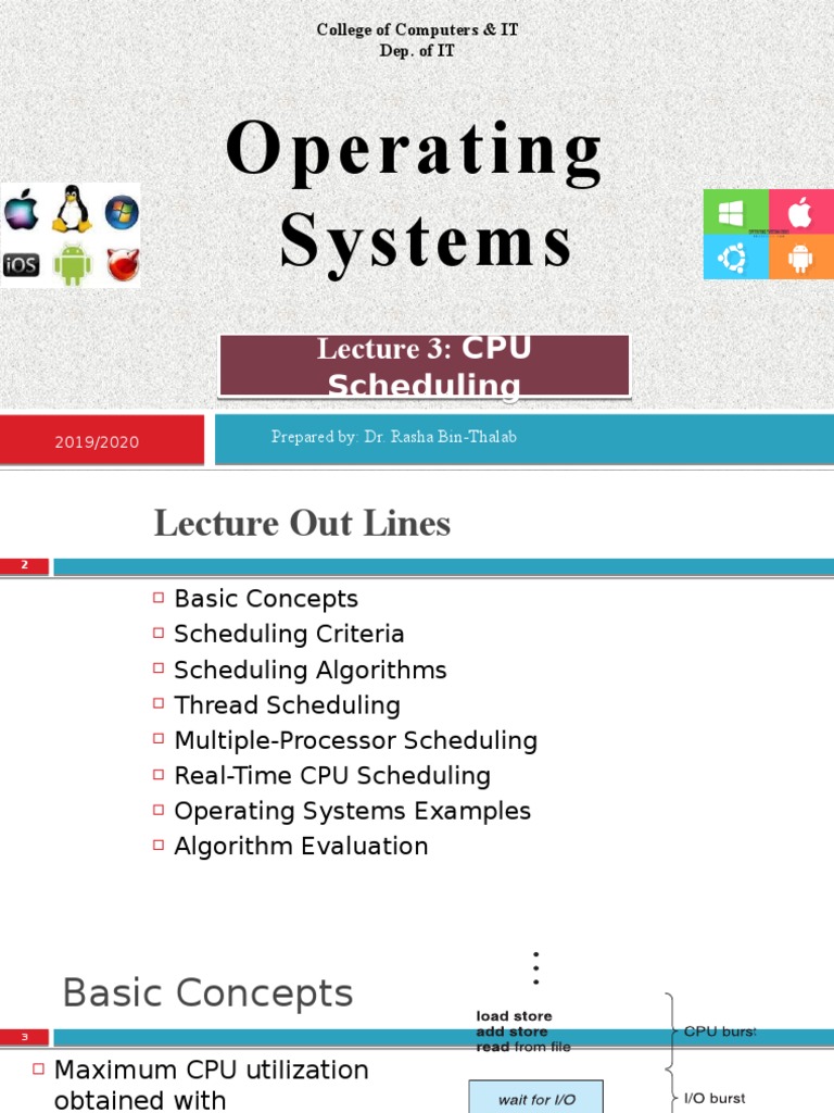 Lecture 3 CPU Scheduling | PDF | Scheduling (Computing) | Computer ... Lecture 3 CPU Scheduling | PDF | Scheduling (Computing) | Computer ...