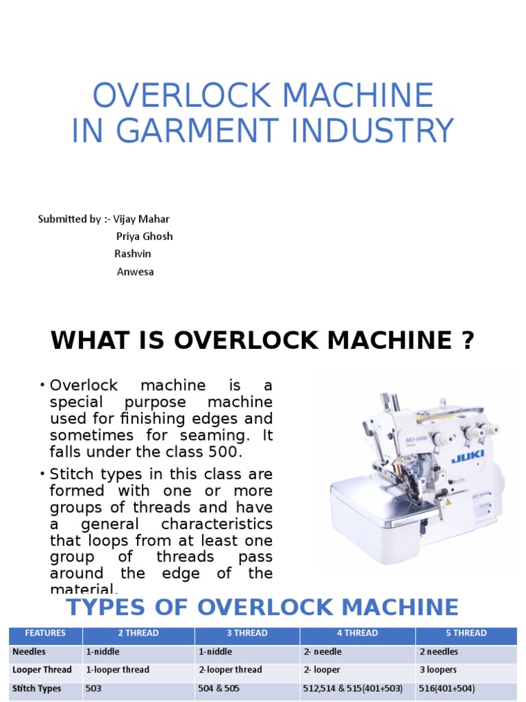 Overlock Machine Brands and Parts | PDF | Sewing Machine | Electric Motor