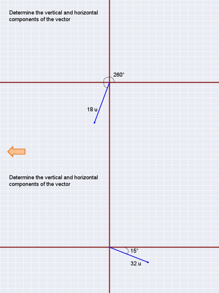 Determine The Vertical and Horizontal Components of The Vector | PDF ...