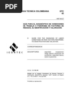 Guia Tecnica Colombiana GTC 45 | PDF | Riesgo | Radiación