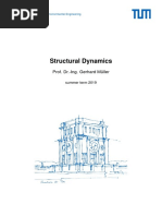 Structural Dynamics and Earthquake Engineering - Lecture Notes, Study ...