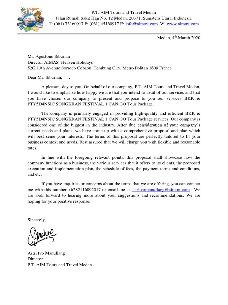Business Letter | PDF | Pattaya | Bangkok