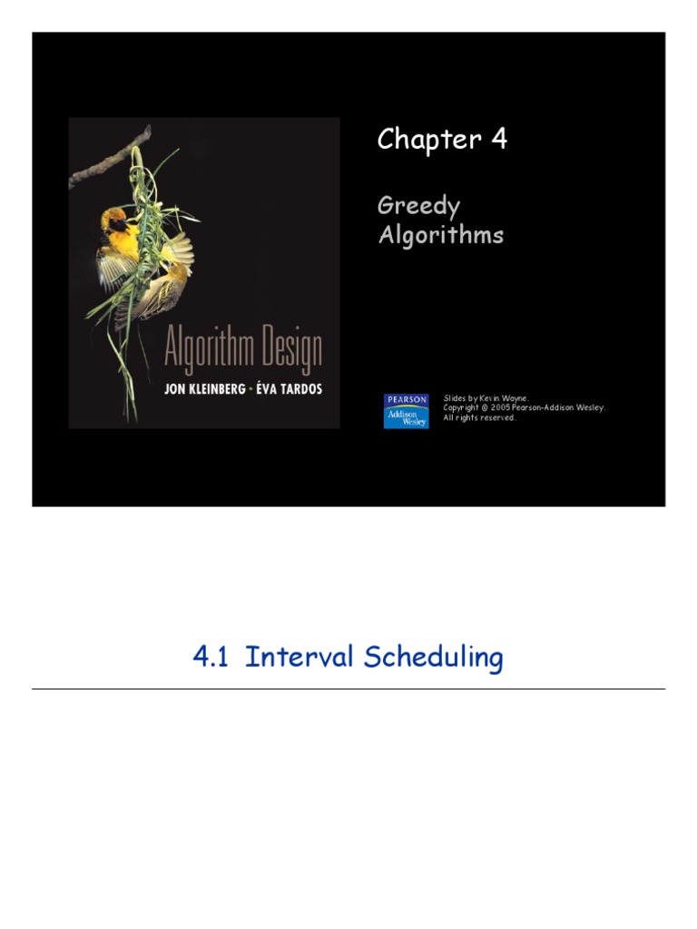 Greedy Algorithms: Slides by Kevin Wayne. All Rights Reserved | PDF | Theoretical Computer ...
