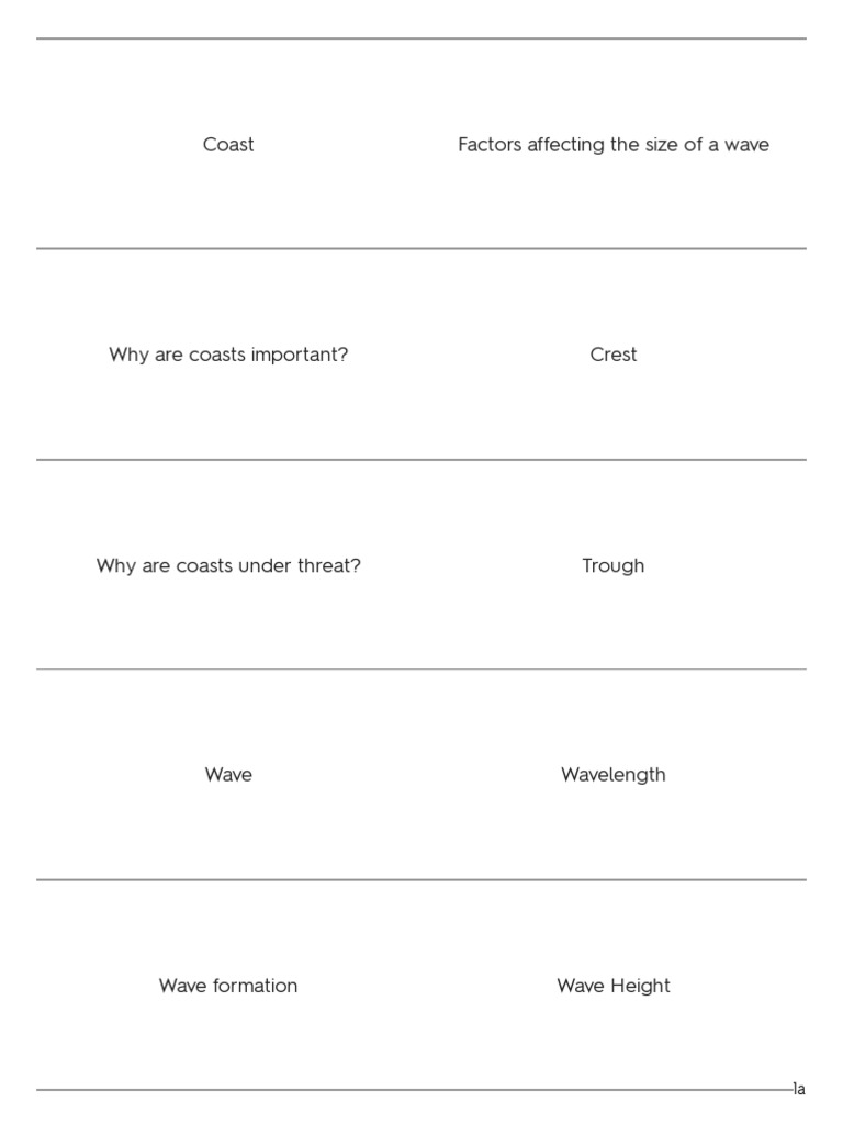 Coasts Cambridge IGCSE Geography (9-1) | PDF | Beach | Coral Reef