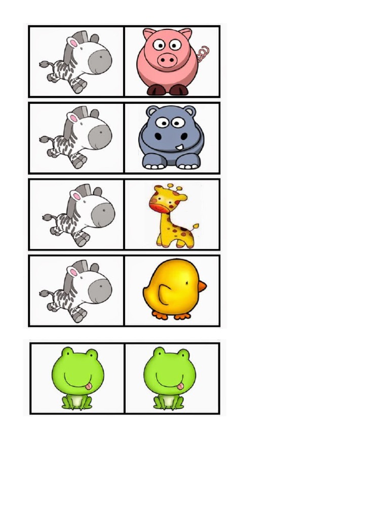 Juego Dominó de Animales Ale | PDF