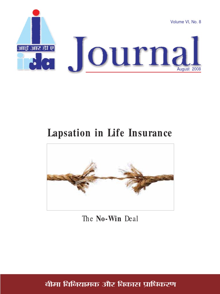 Lapsation in Life Insurance: The No-Win Deal | PDF | Insurance Broker ...