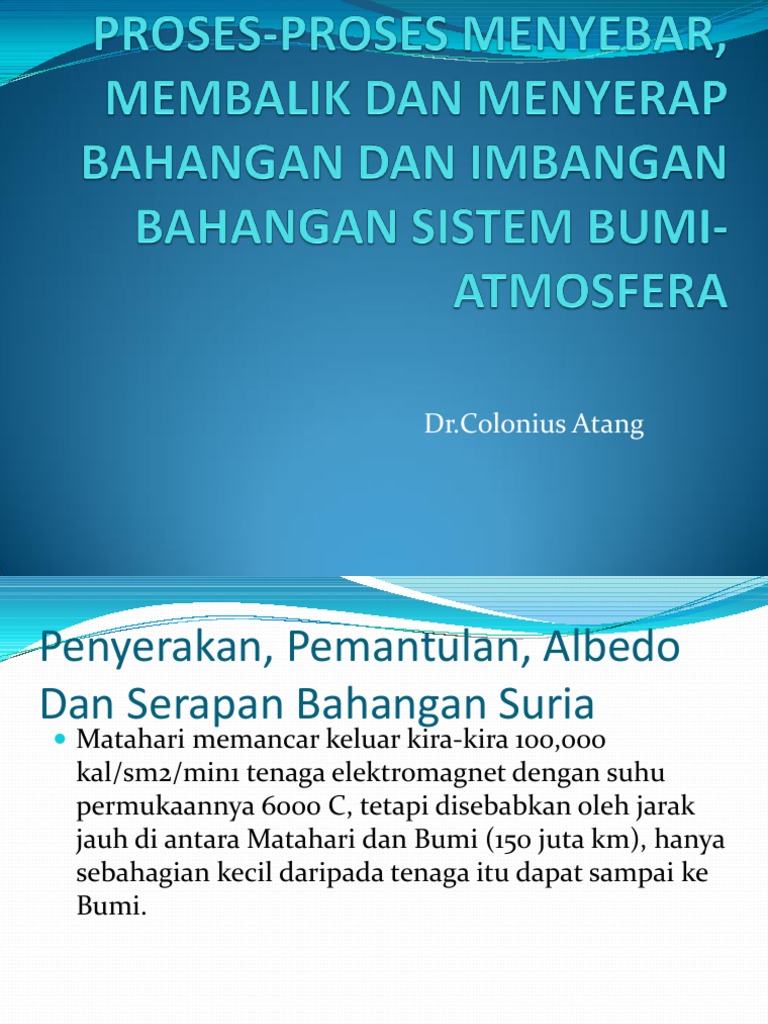 Proses-Proses Menyibar, Membalik Dan Menyerap Bahangan | PDF