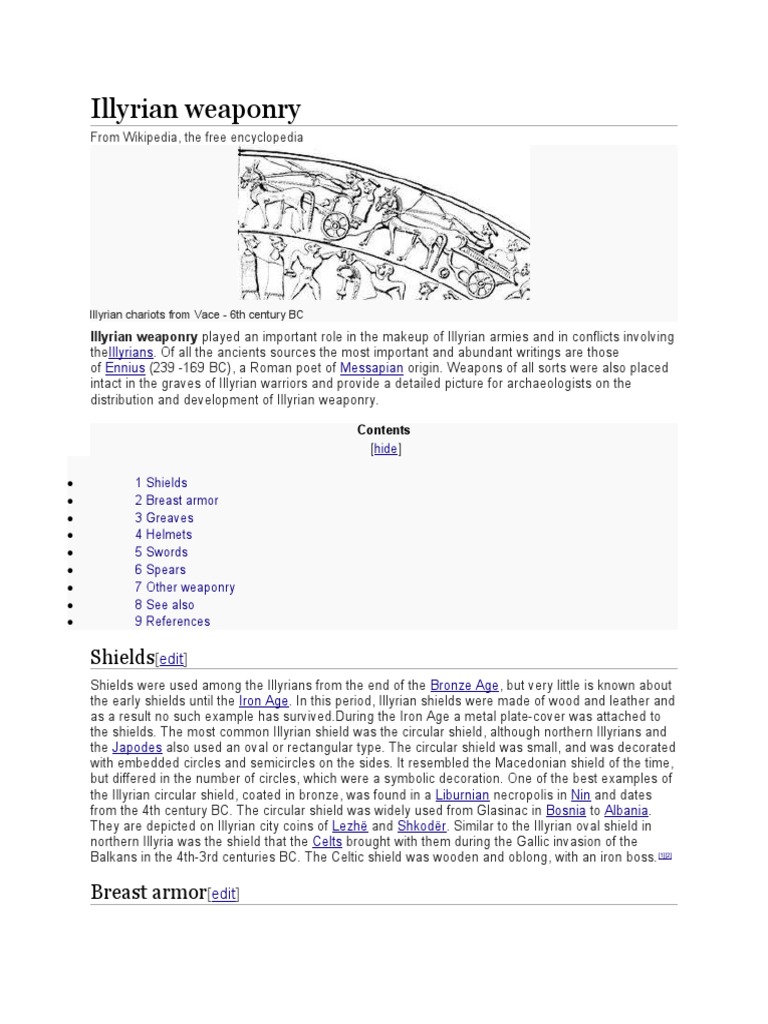 Illyrian Weaponry: Shields | PDF | Unrest