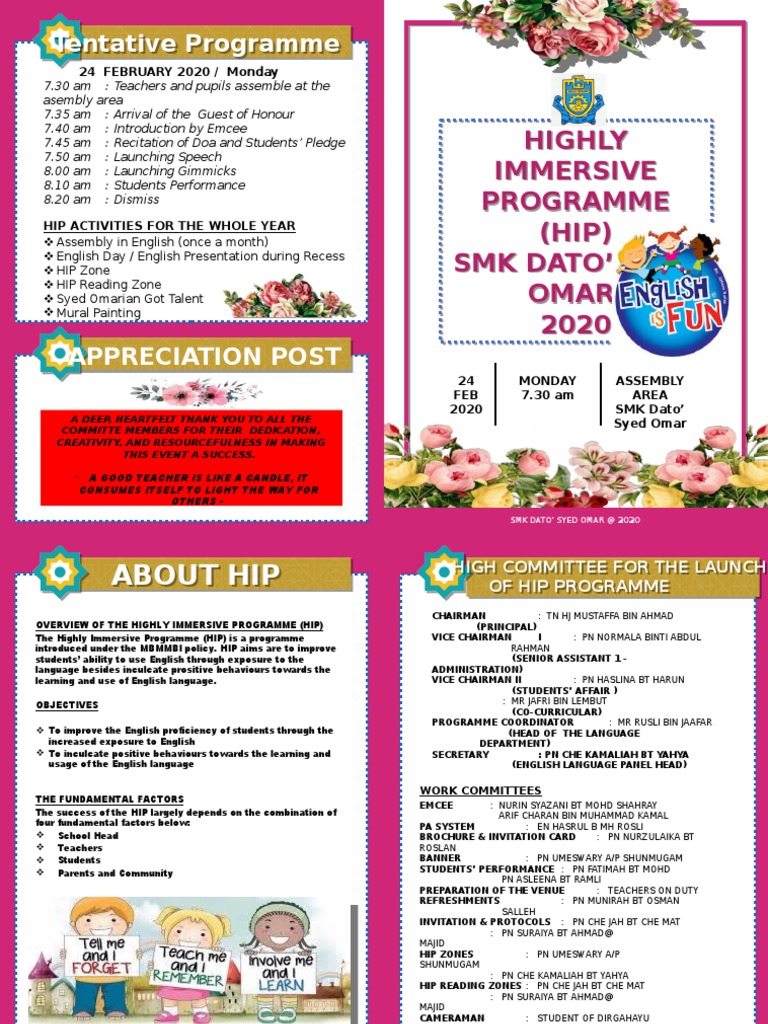 HIP Programme Activities Overview | PDF
