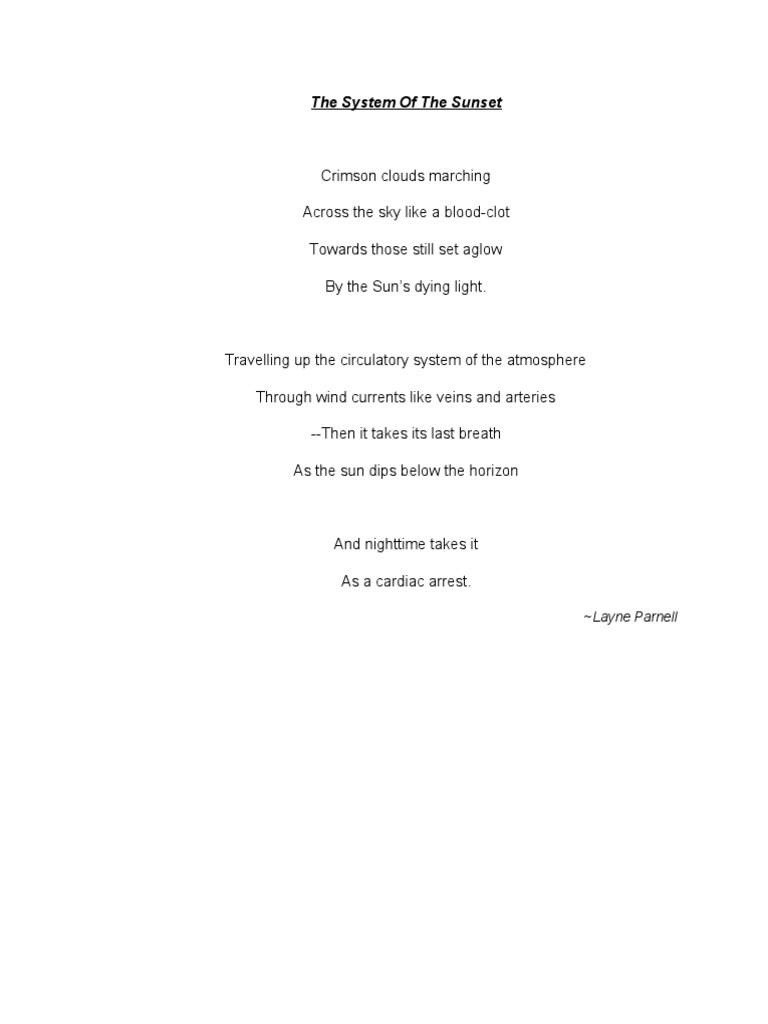 The System of The Sunset | PDF