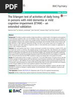 Behavioral Inattention Test For Unilateral Visual Neglect | PDF ...