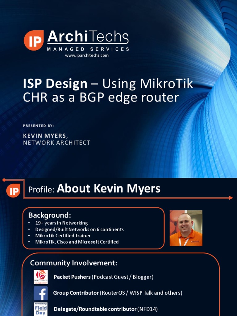 MikroTik CHR as BGP Edge Router Design | PDF | Router (Computing ...