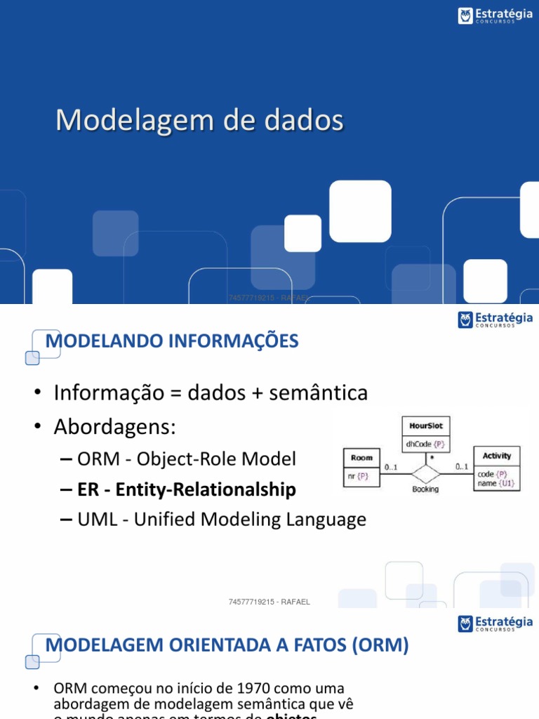 Banco de Dados Modelagem Conceitual | PDF | Linguagem de modelagem unificada (UML) | Modelo ...