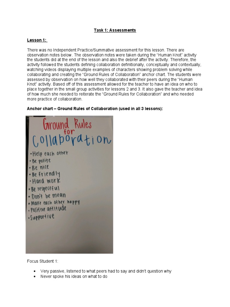 EdTPA Formative Assessments | PDF | Rubric (Academic) | Teachers