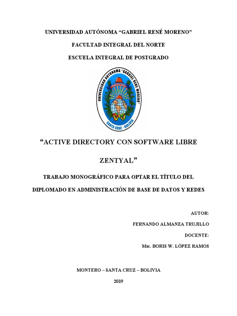 Active Directory Con Software Libre Zentyal | Descargar gratis PDF ...