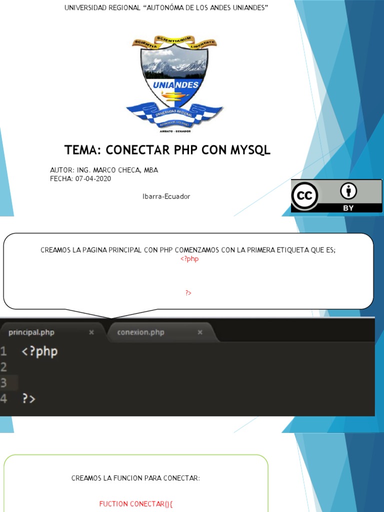 Conexión de PHP Con MYSQL | PDF