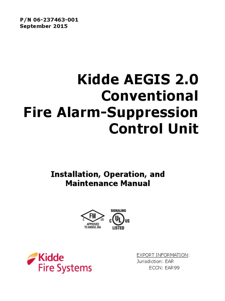 06-237463-001 - Aegis 2.0 Manual - AA | PDF | Fire Sprinkler System ...