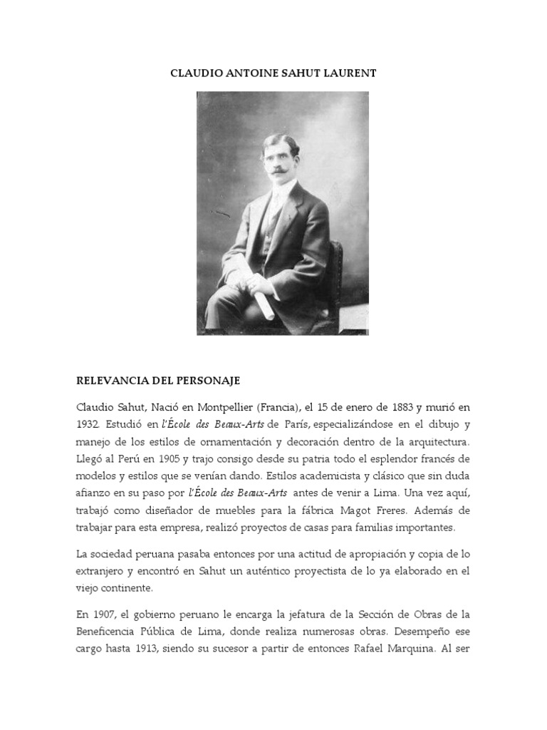 Claudio Sahut | PDF | Ingeniería | Medios de arte