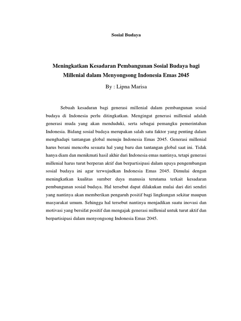 Menyongsong Indonesia Emas 2045 PDF | PDF