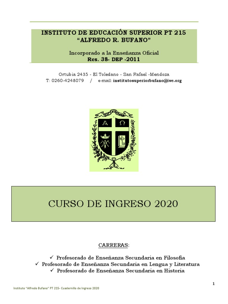 Cuadernillo de Ingreso Universidad | PDF | Continuar | Estilo apa