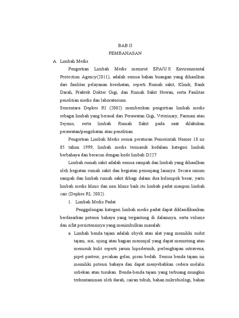 Bab 2 k3 Limbah | PDF