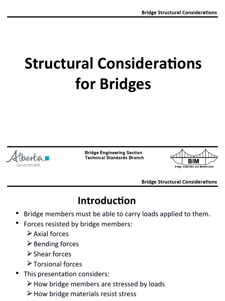 Structural Considerations Bridges | PDF | Bridge | Beam (Structure)