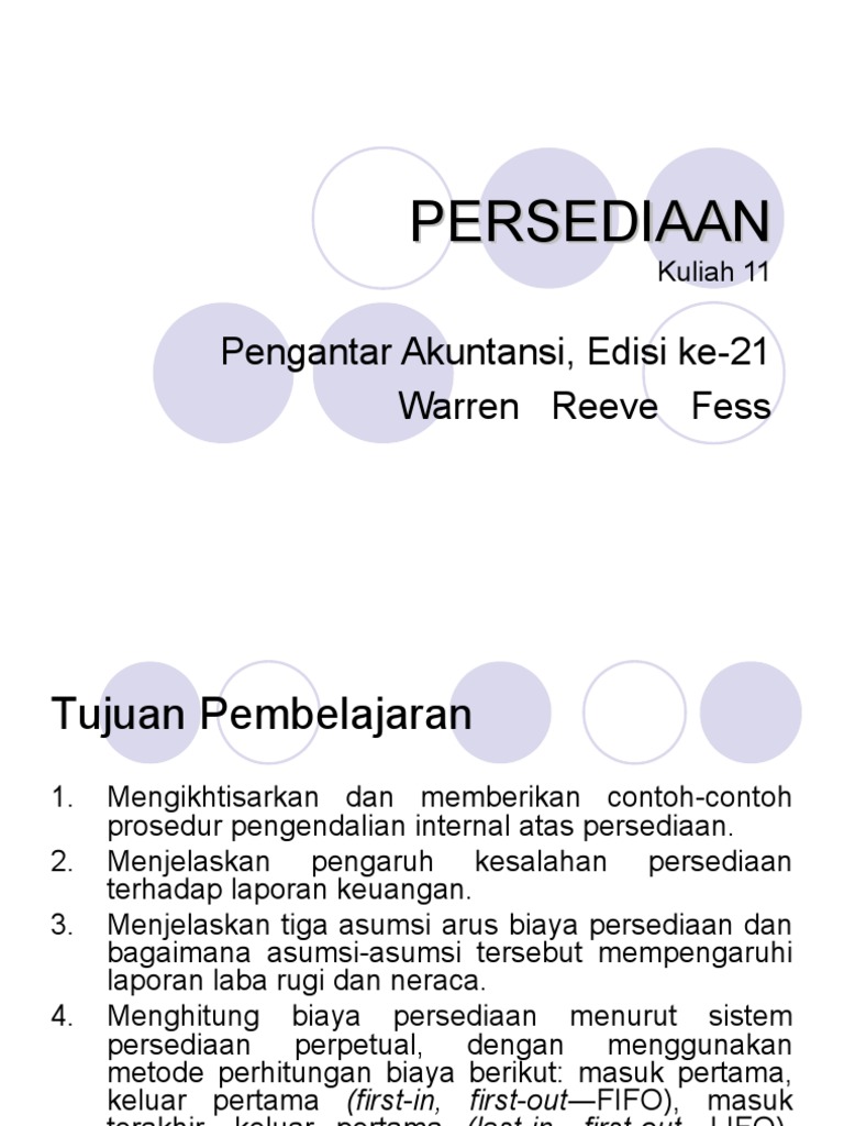 Bab 9 Persediaan | PDF