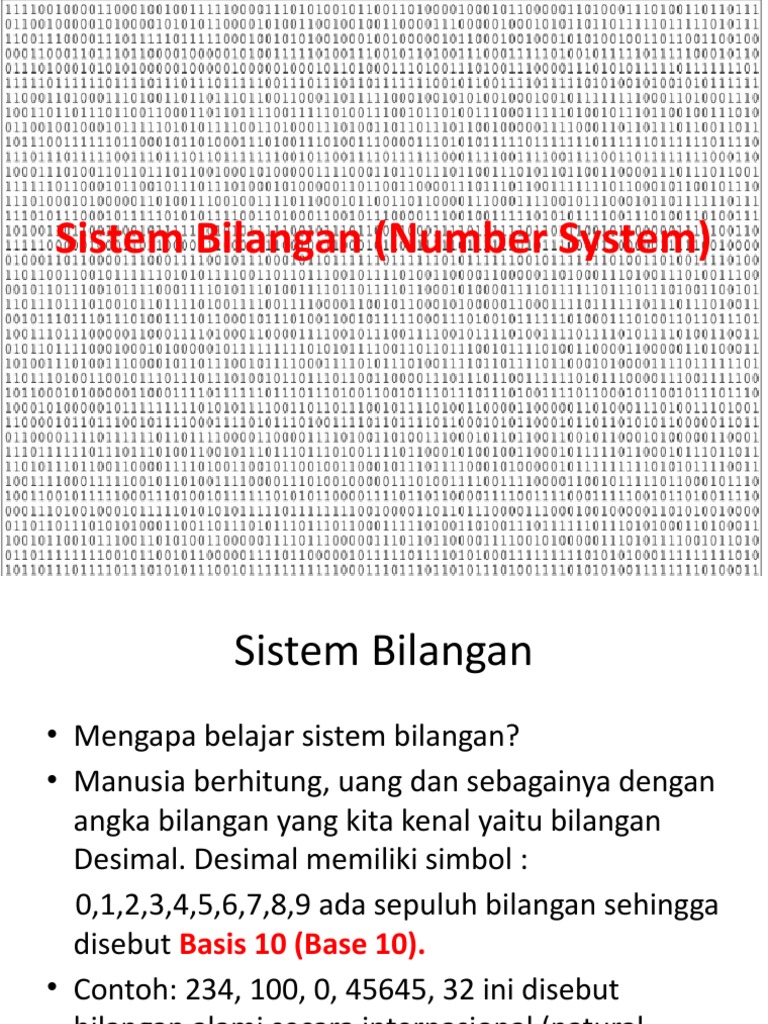 Sistem Bilangan (Number System) | PDF
