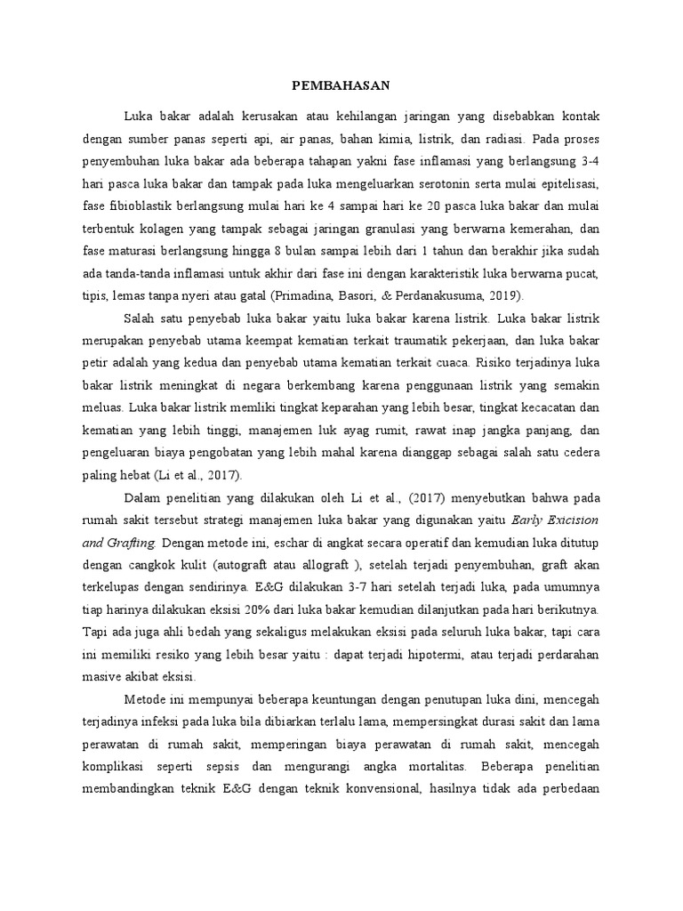 Pembahasan Dan Picot Luka Bakar | PDF