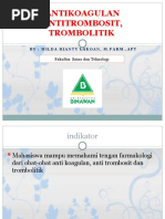 Obat Antikoagulan, Koagulan, Hemostatika - Farmakologi-Tetria | PDF