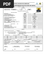 Welder Qualification Record Form | PDF | Welding | Construction