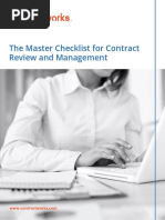 Contract Management Checklist Template | PDF | Computing | Business