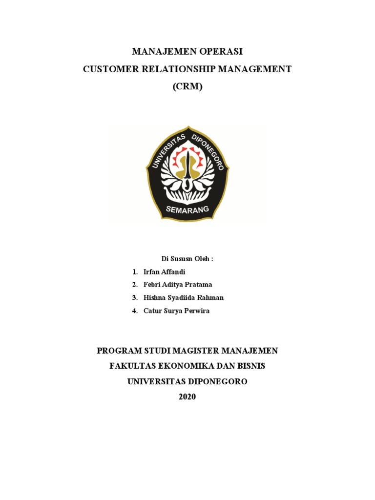 Customer Relationship Management | PDF