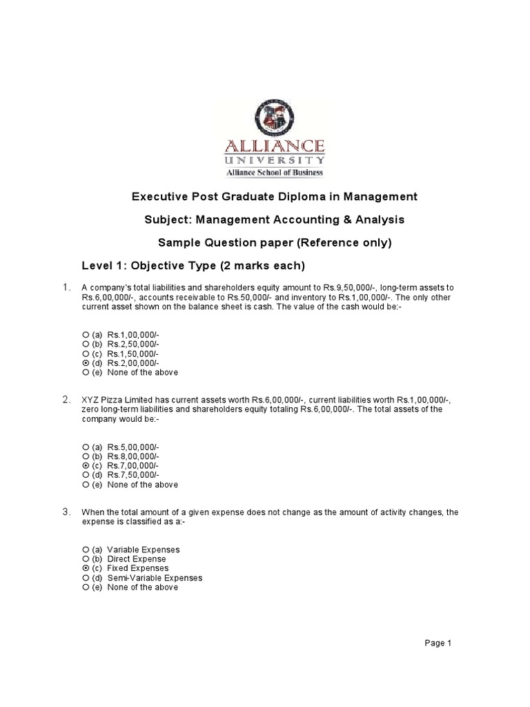 MAA Sample QP | PDF | Debits And Credits | Balance Sheet