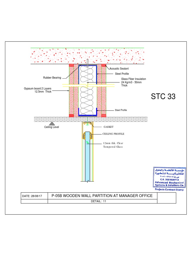P-05B Wood With Glass Partition at Ceiling | PDF