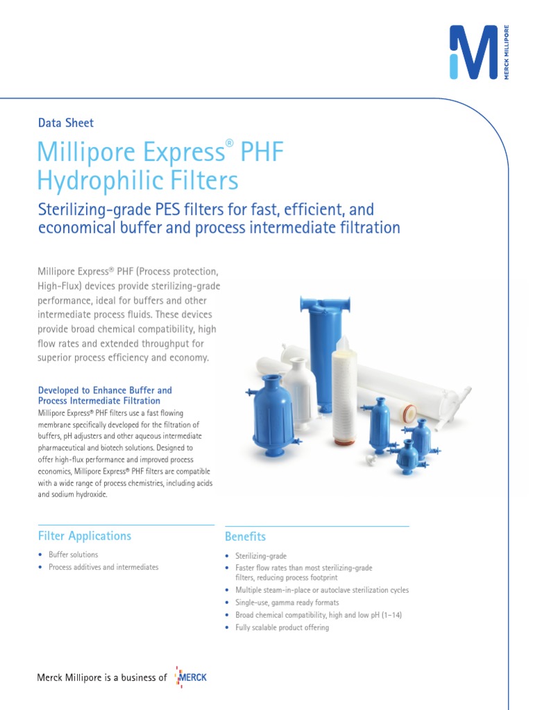 DS Millipore Express PHF PDF | PDF | Sterilization (Microbiology ...
