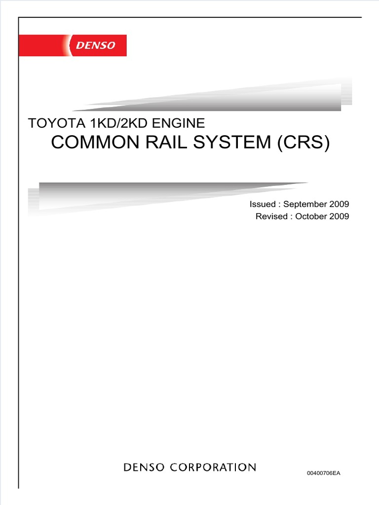 Toyota 1kd2kd Common Rail System | PDF | Throttle | Fuel Injection